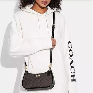 Coach | Bags | New Terri Shoulder Bag In Signature Canvas In Black ...